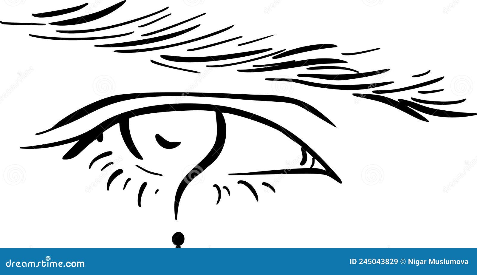 Eye, Question, Hand Draw Vector Illustration Art Stock Vector ...