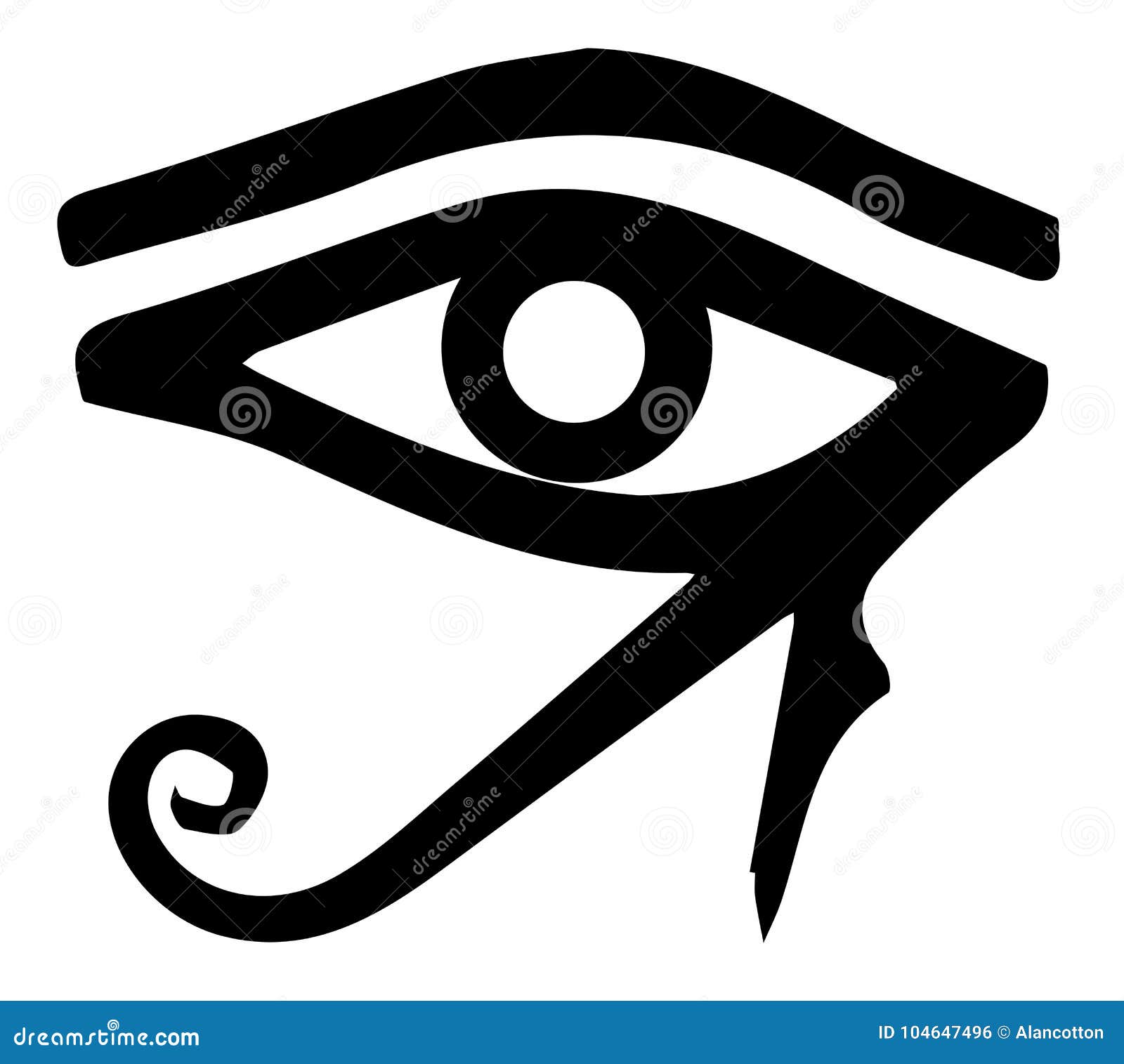 The Eye of Ra stock vector. Illustration of artwork - 104647496