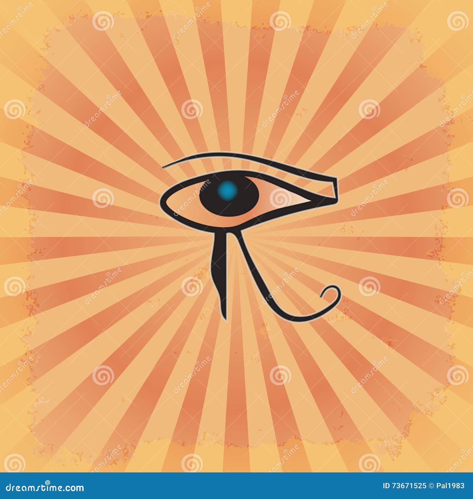 Eye of RA stock illustration. Illustration of providence - 73671525