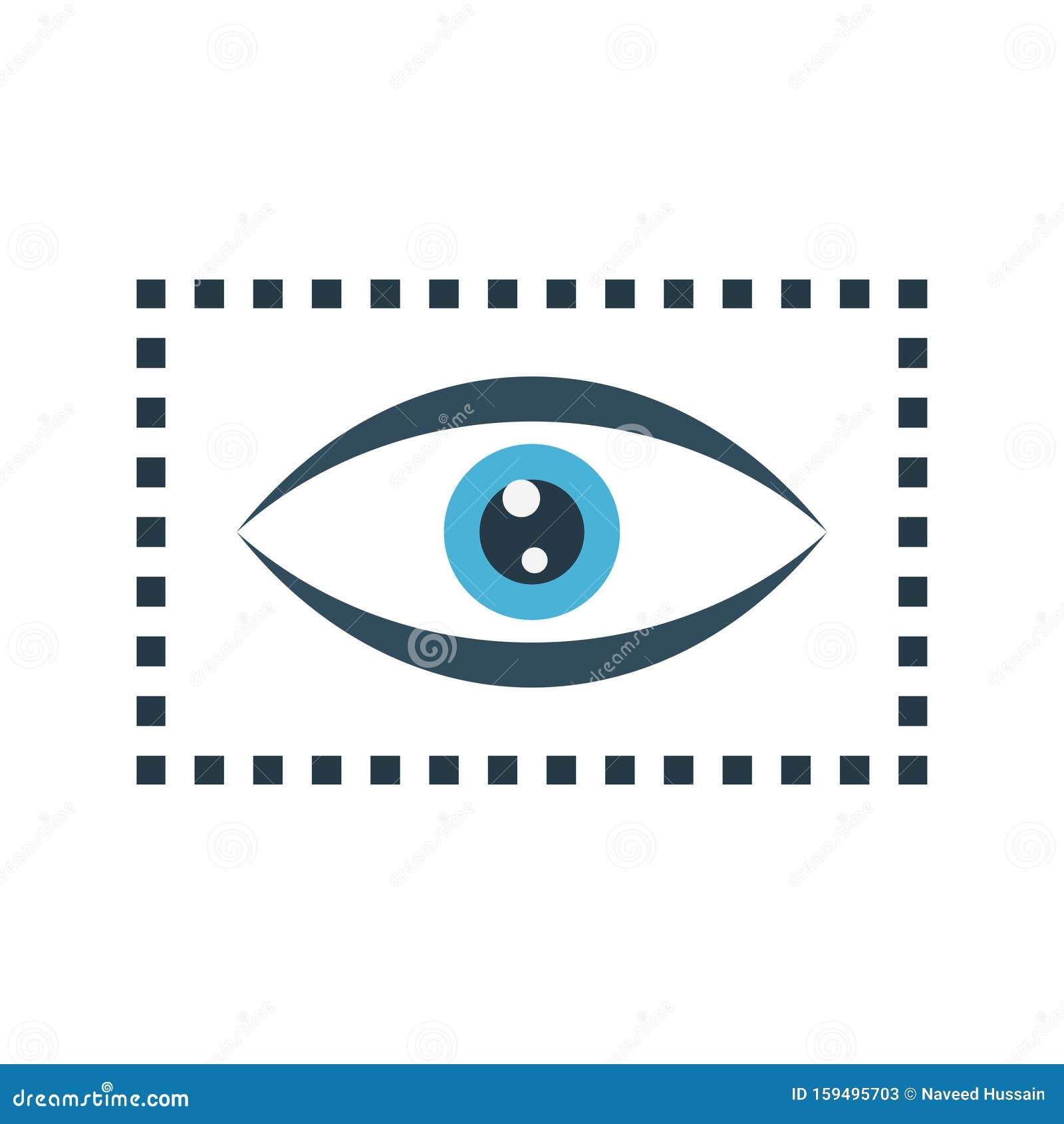 Eye Reception Vector Flat Icon Stock Vector - Illustration of design ...