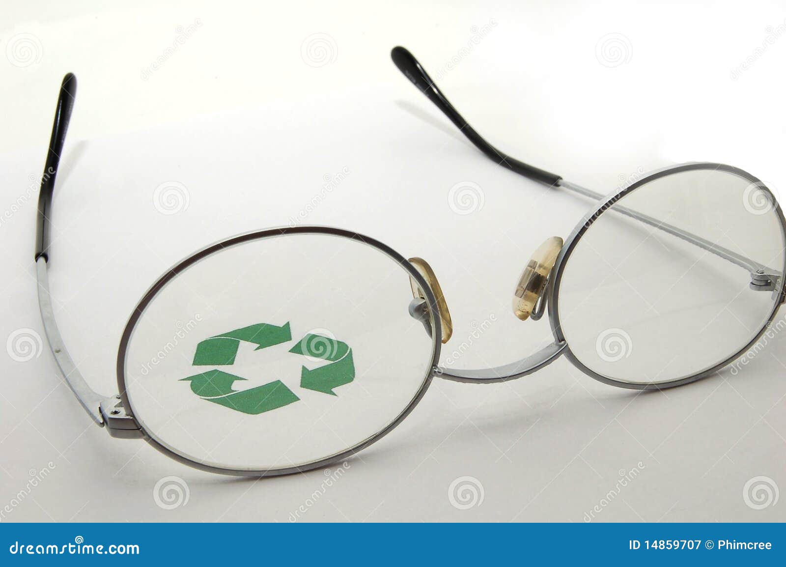 An Eye on Recycling stock image. Image of magnify, recycle - 14859707