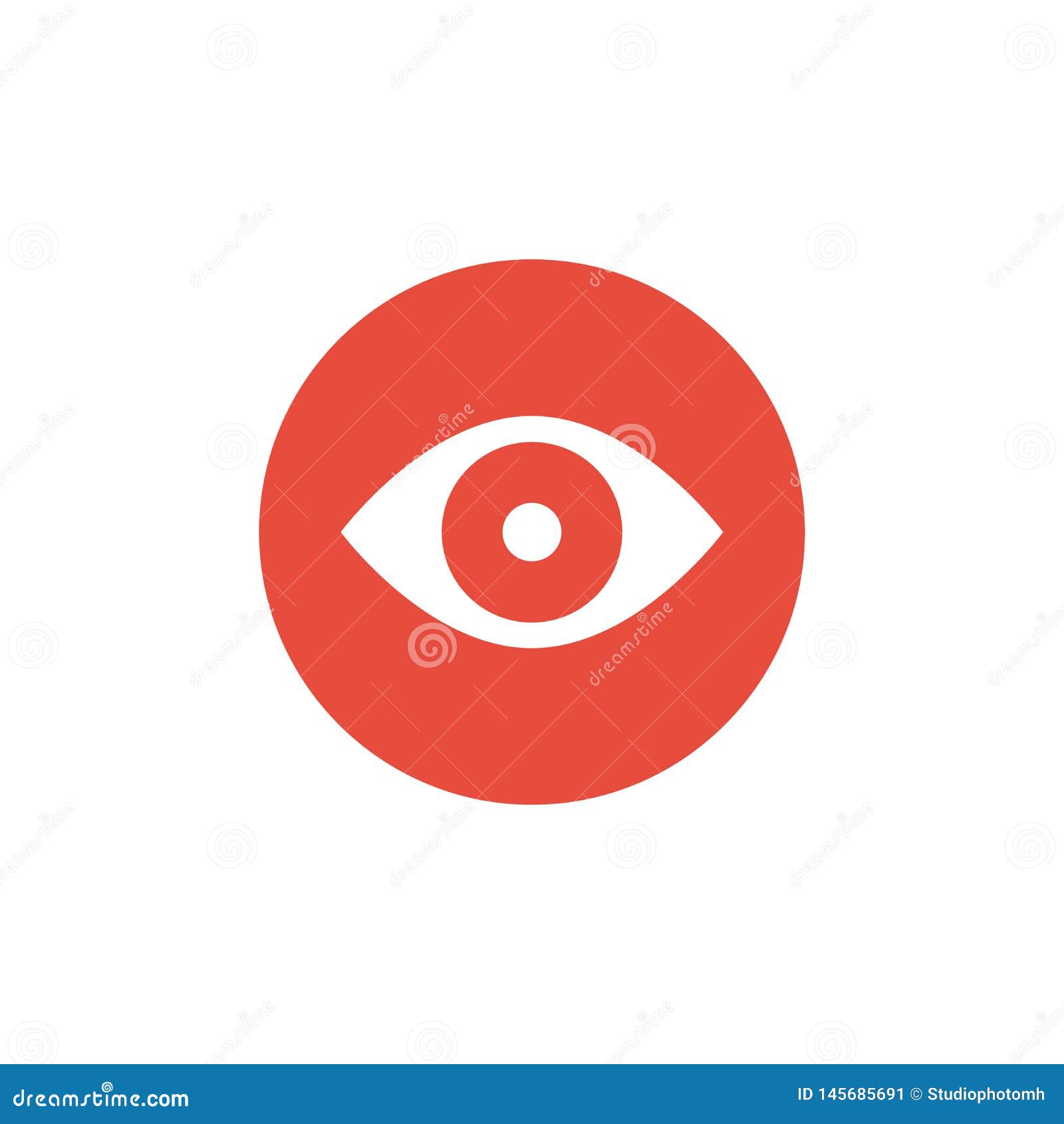 Eye Red View Vector and Symbol. Isolated on White Background Stock ...