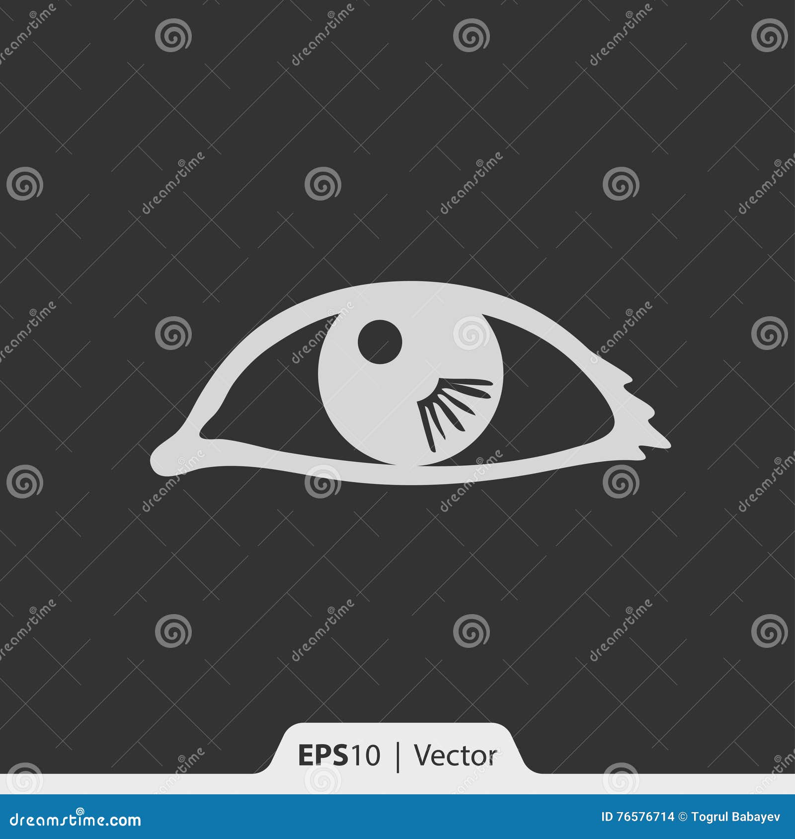 Eye with Reflection Icon for Web and Mobile Stock Illustration ...