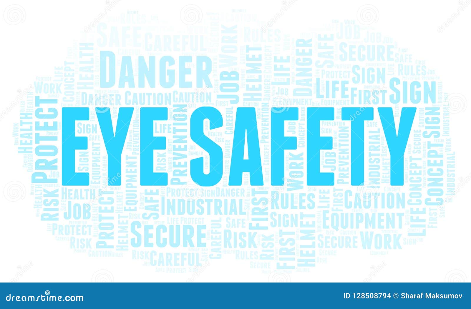 Eye Safety word cloud. stock illustration. Illustration of industrial ...