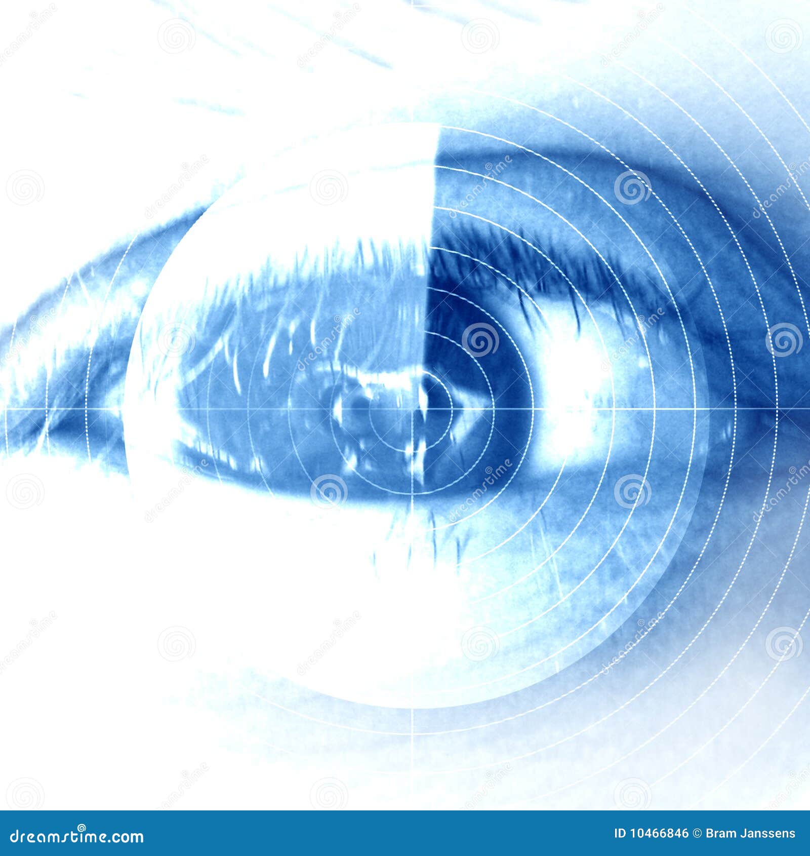 Eye scan stock illustration. Illustration of detect, detection - 10466846