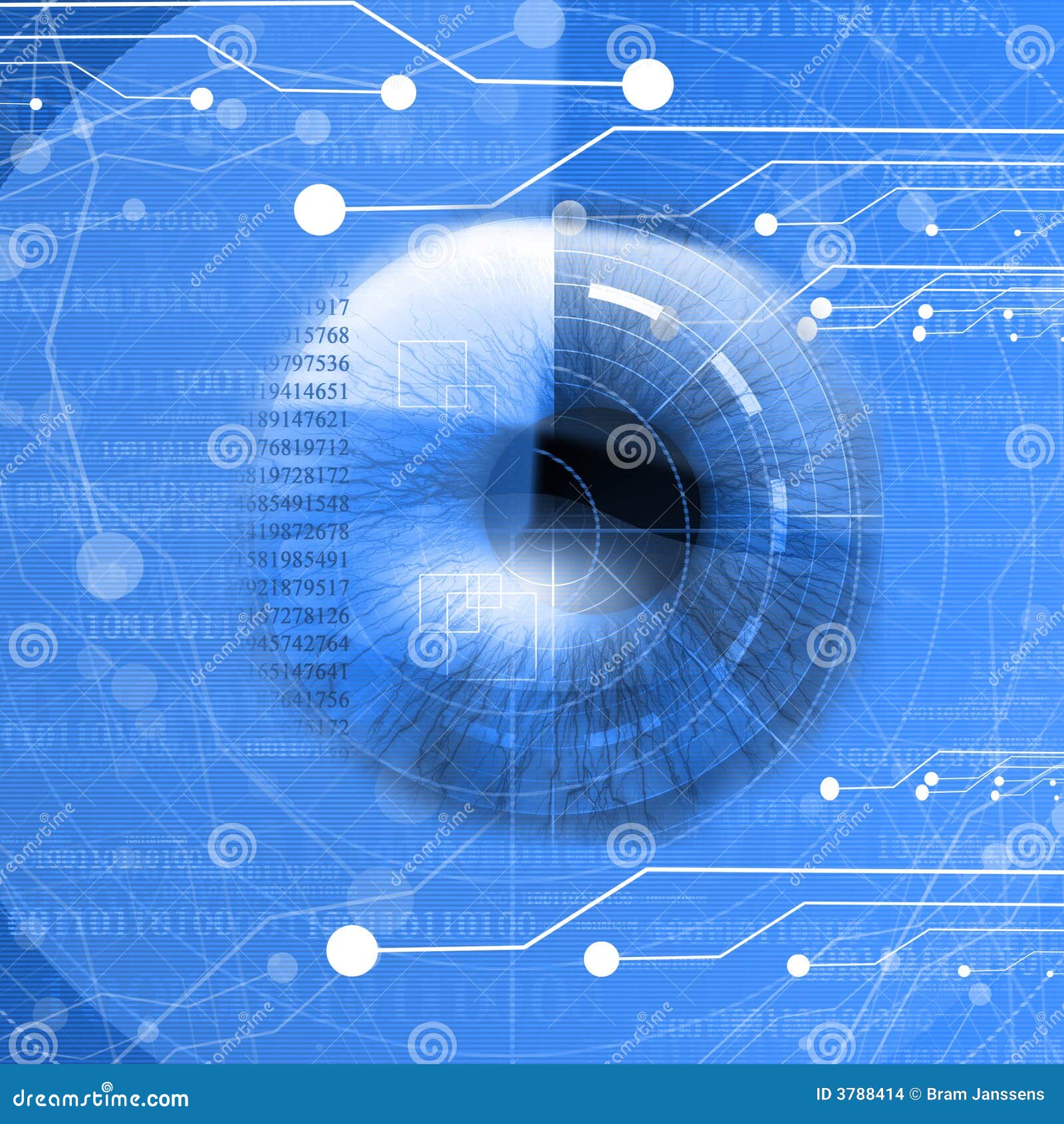 Eye scan stock illustration. Illustration of iris, pupil - 3788414