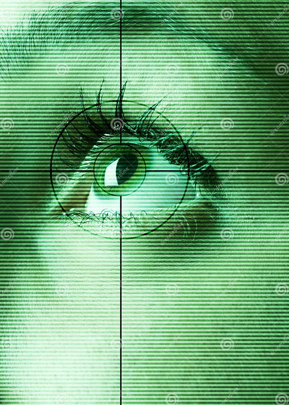Eye scan stock photo. Image of close, focus, electronic - 5889580
