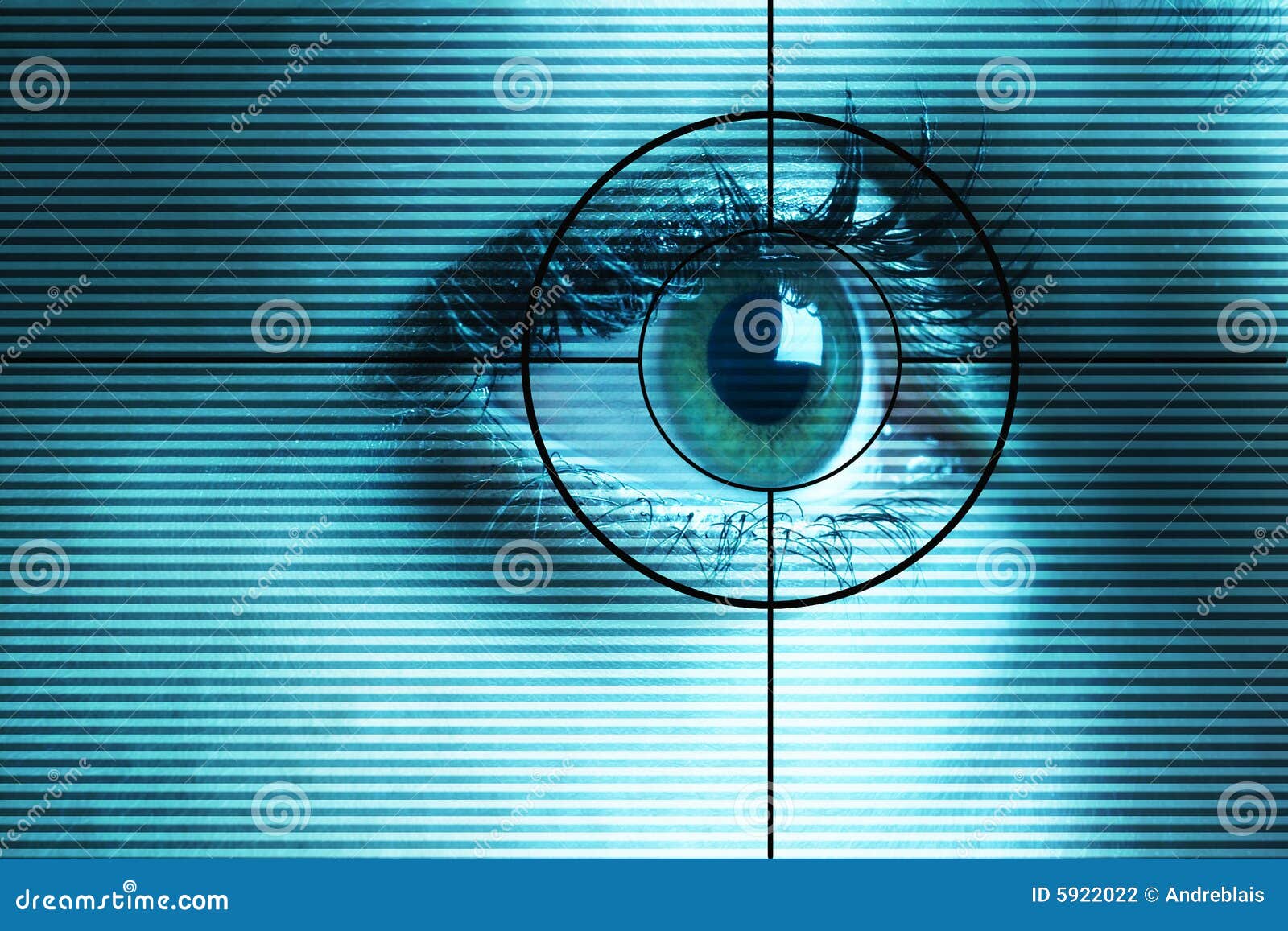 Eye scan stock photo. Image of green, horizontal, grid - 5922022