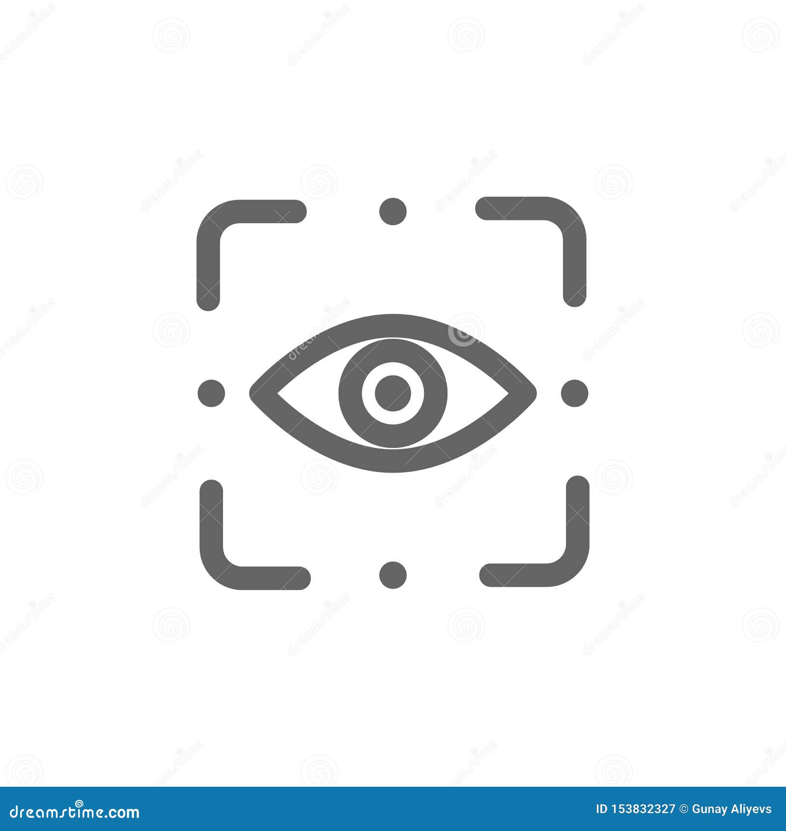 Eye Scan Icon. Element of Simple Icon Stock Illustration - Illustration ...