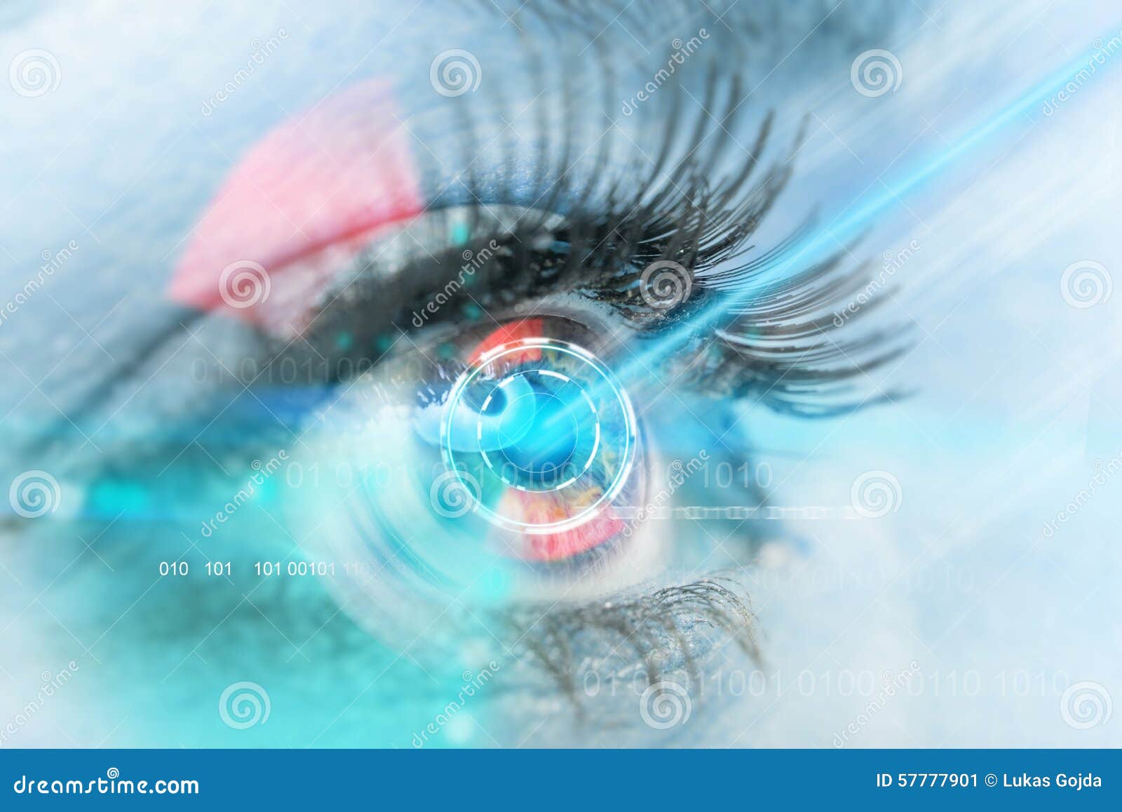 Eye scan interface stock image. Image of equipment, cyberspace - 57777901