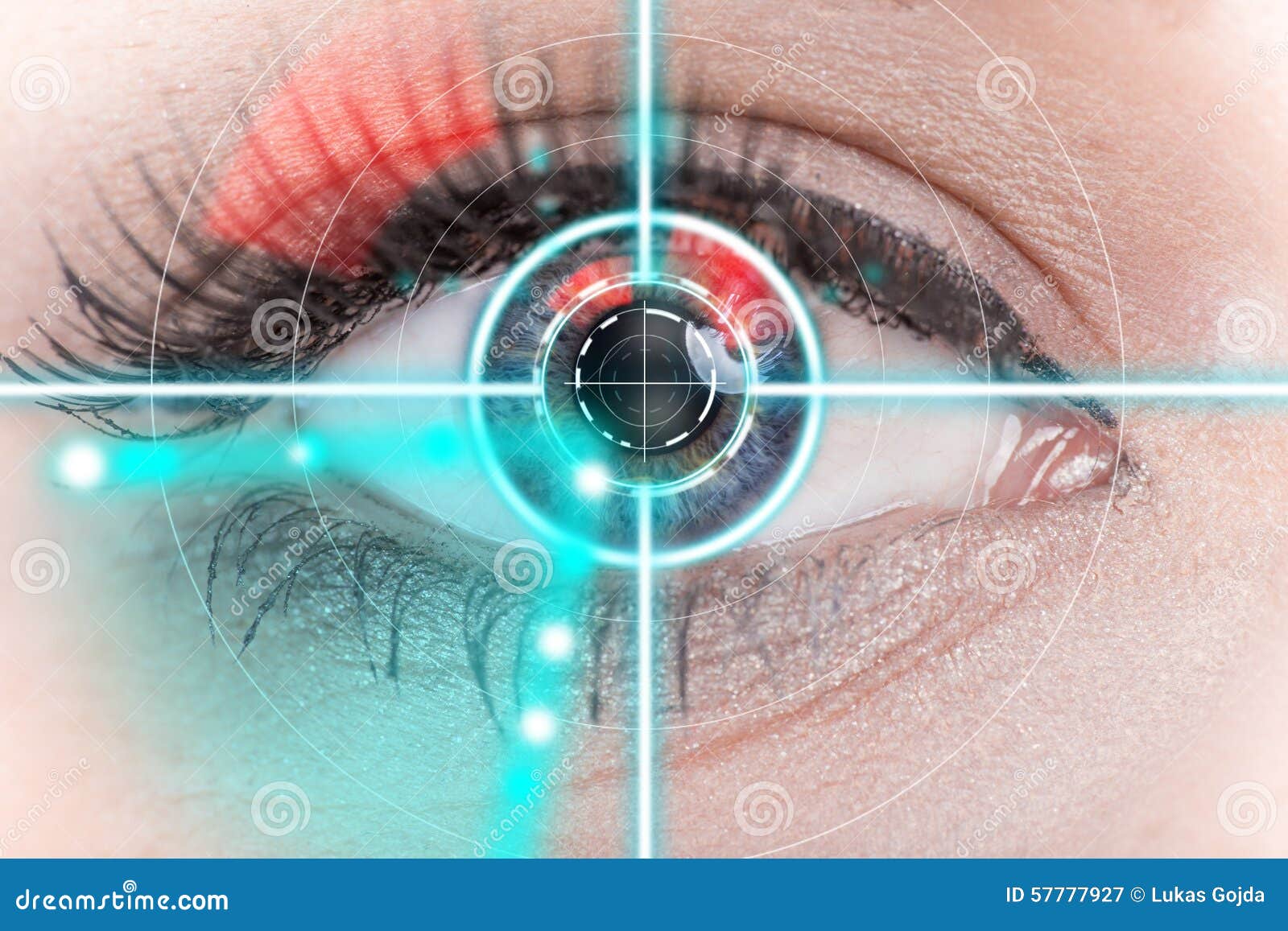 Eye scan interface stock image. Image of coding, discovery - 57777927