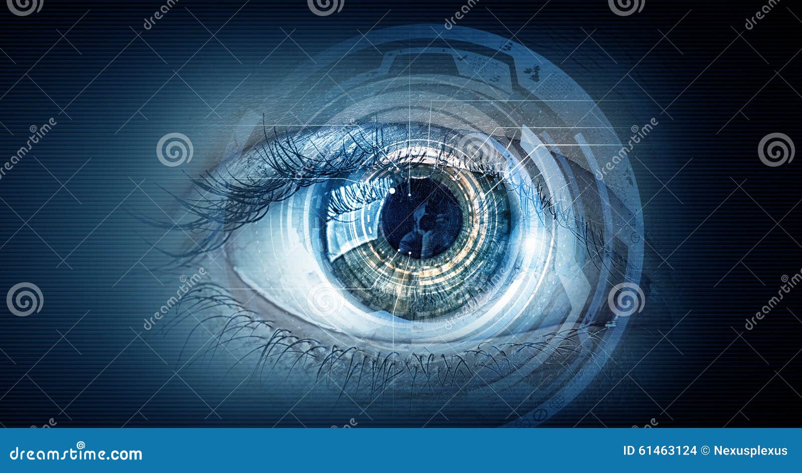 Eye Scanning. Concept Image Stock Photo - Image of information, digital ...
