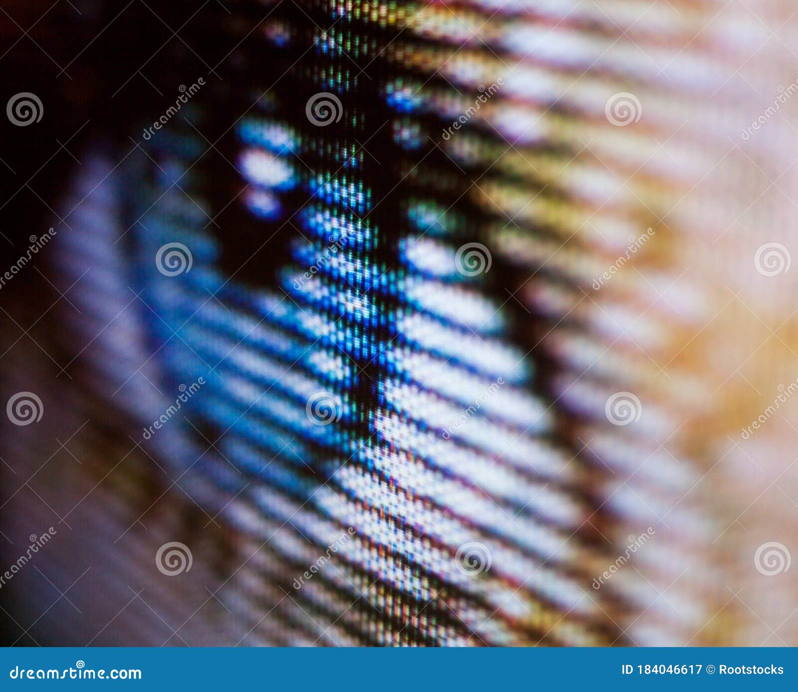 Eye on the Screen. Digital Artifacts Stock Image - Image of music ...
