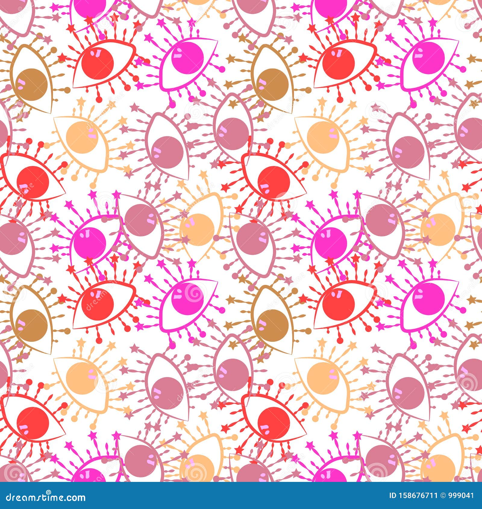 Eye Seamless Pattern. Eps10 Vector Illustration Stock Vector ...