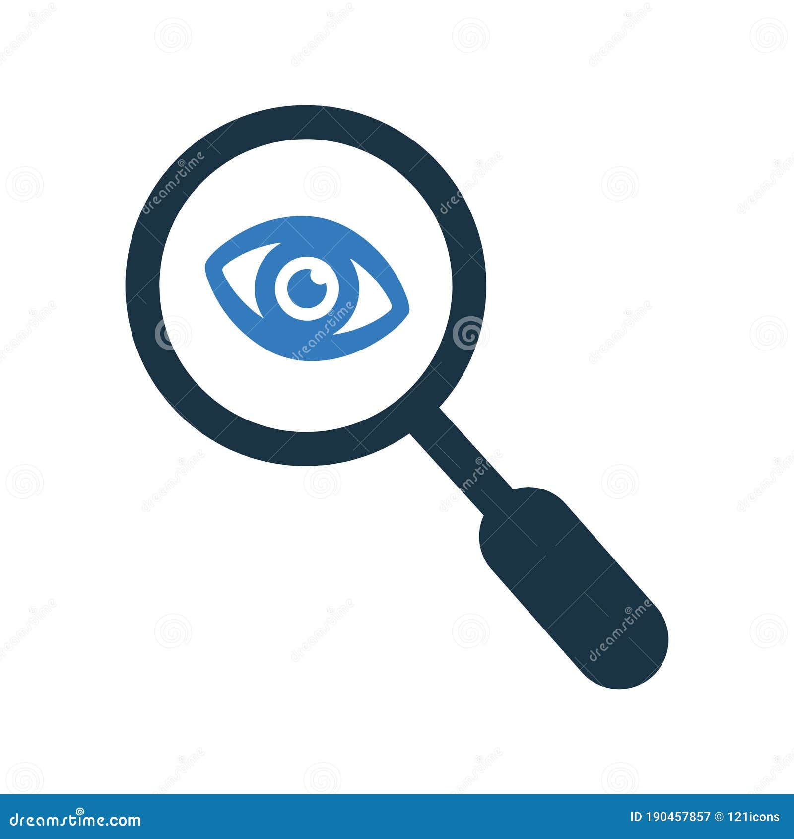 Eye Searching Icon / Vector Graphics Stock Vector - Illustration of ...