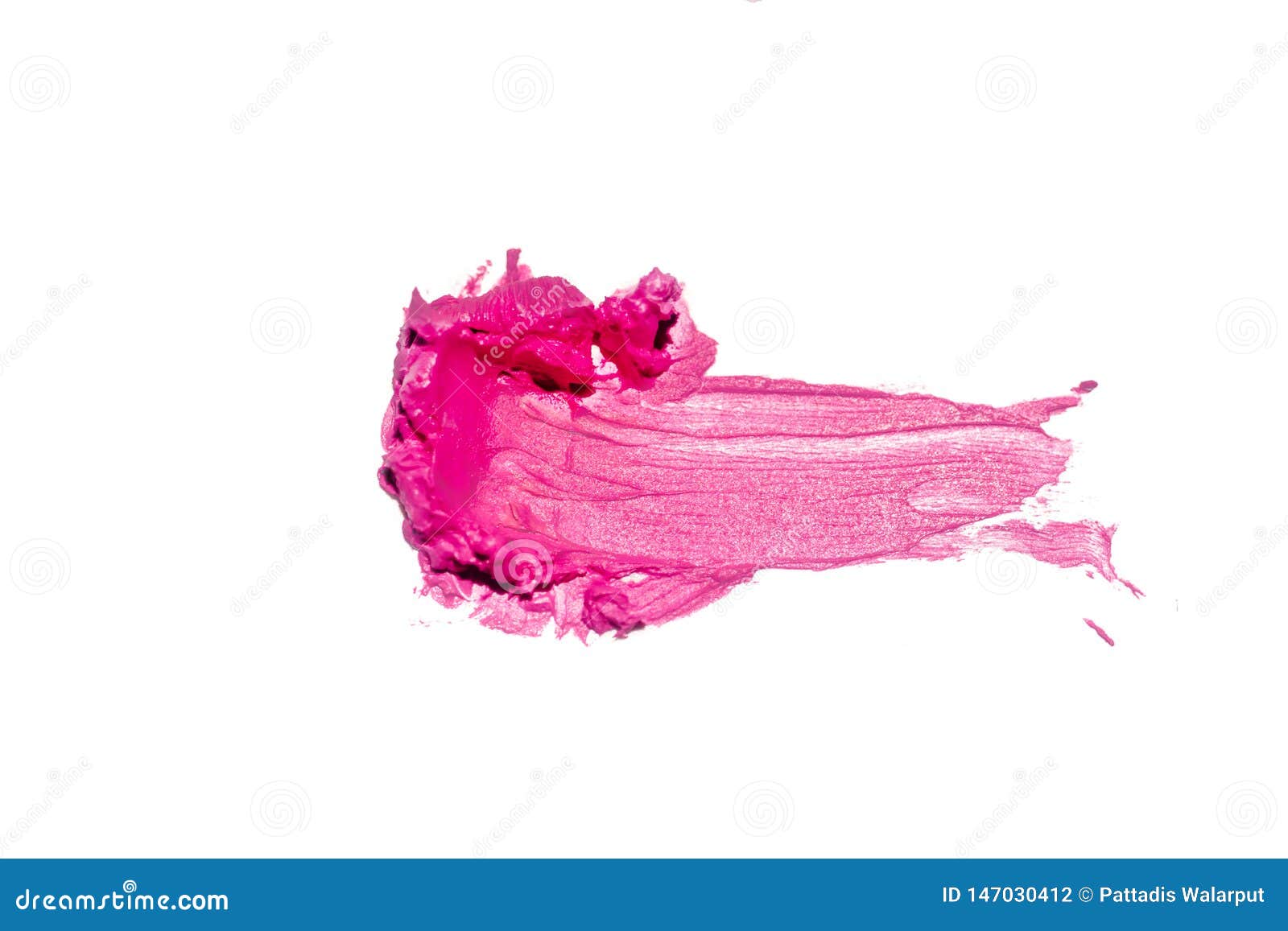 Eye Shadow Or Bronzer Pink Smudge Isolated On White Background Royalty ...