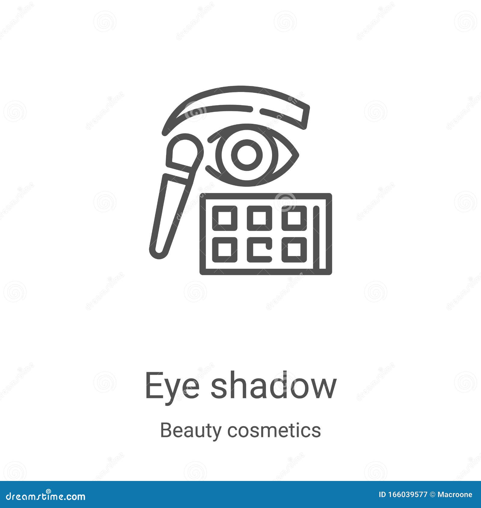 Eye Shadow Icon Vector from Beauty Cosmetics Collection. Thin Line Eye ...