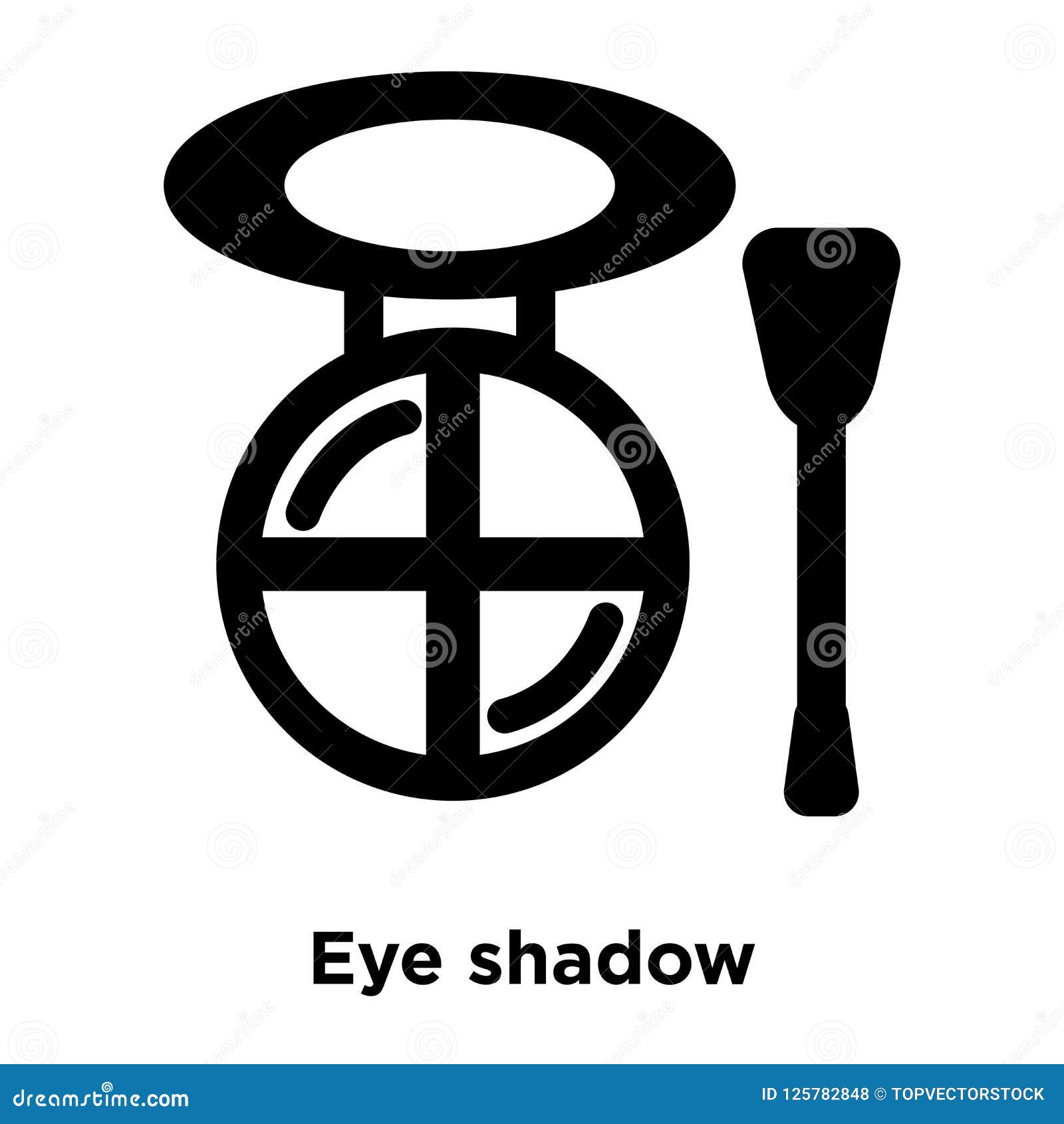 Eye Shadow Icon Vector Isolated on White Background, Logo Concept of ...