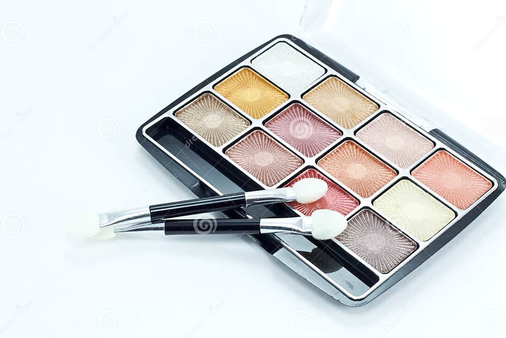 Eye shadow kit stock photo. Image of color, colorful - 17757138