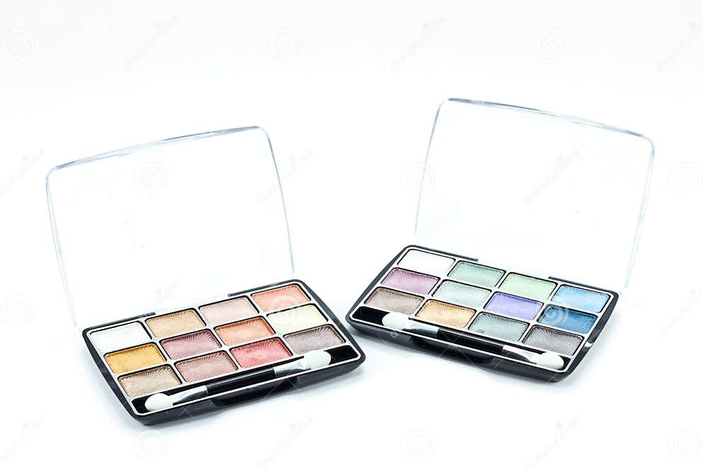 Eye shadow kit stock image. Image of facial, powders - 17758185