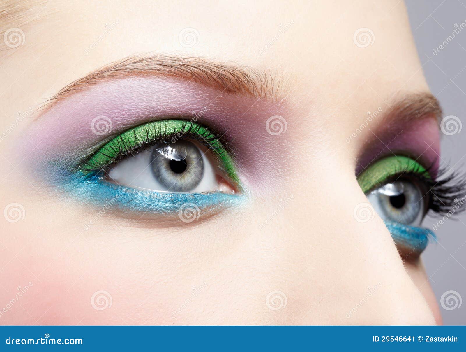 Eye shadow make up stock image. Image of body, girl, studio - 29546641