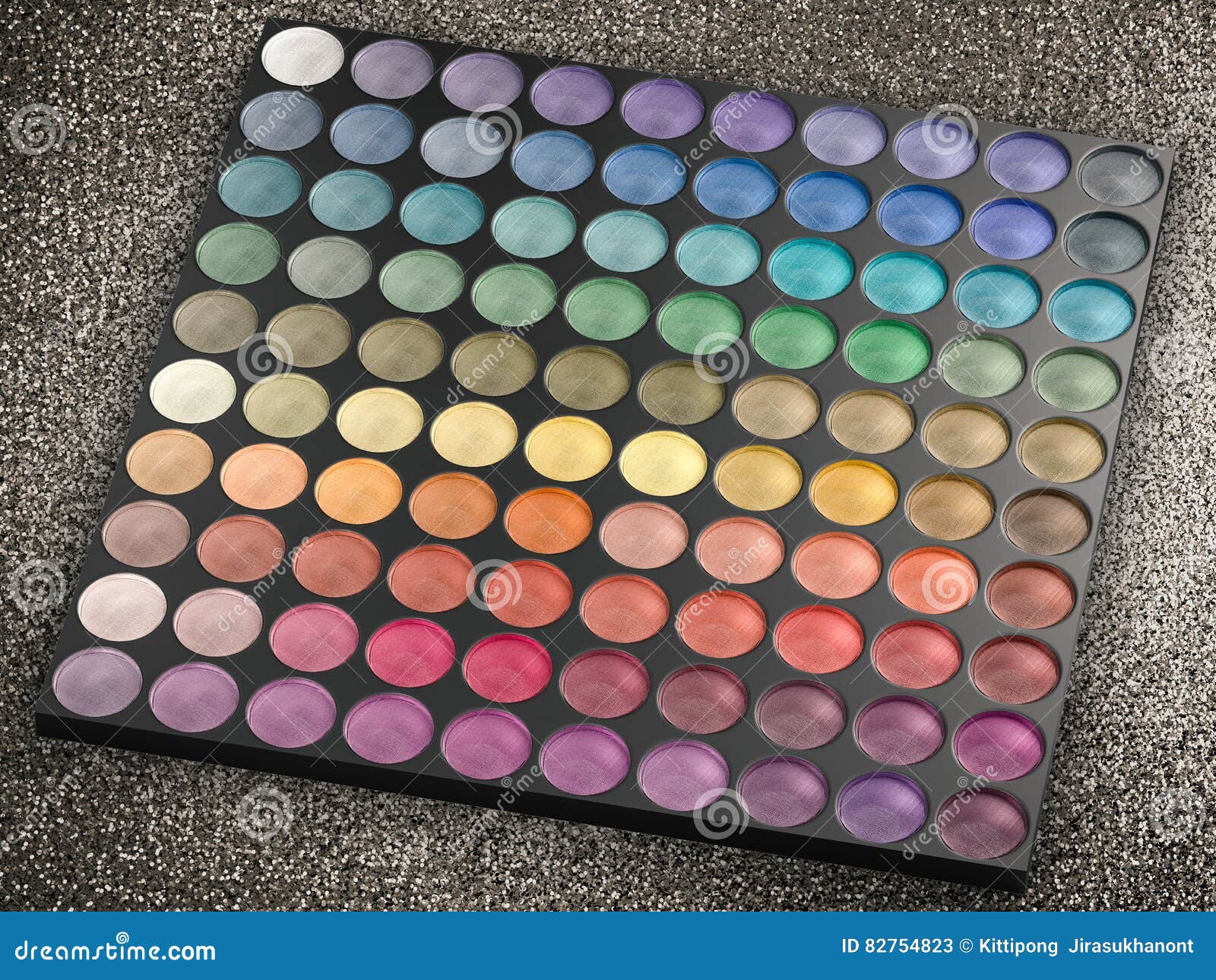 Eye shadow palette stock illustration. Illustration of twinkle - 82754823