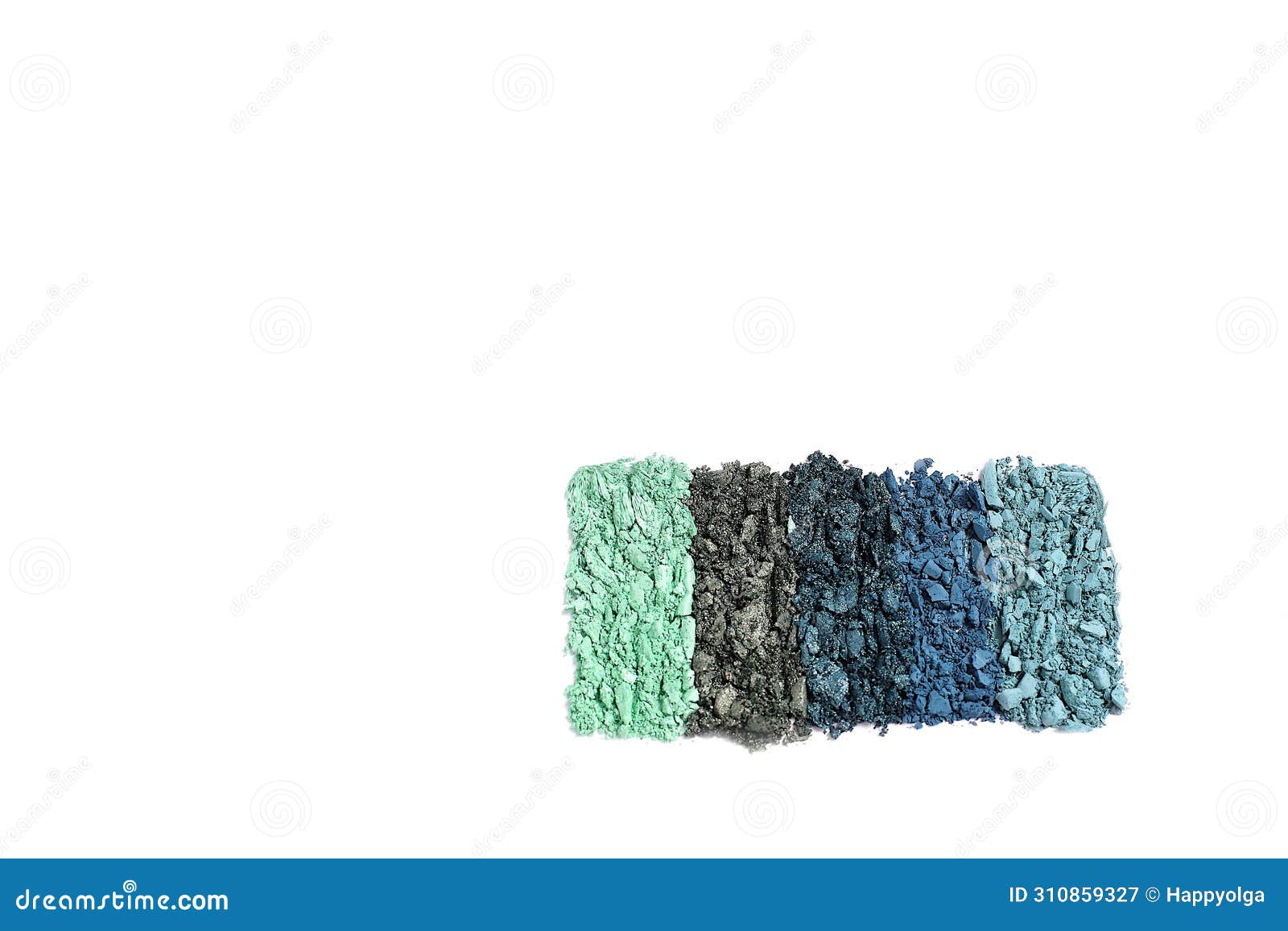 Eye Shadows Set Smashed Sample, Makeup Cosmetic Texture Stock Image ...