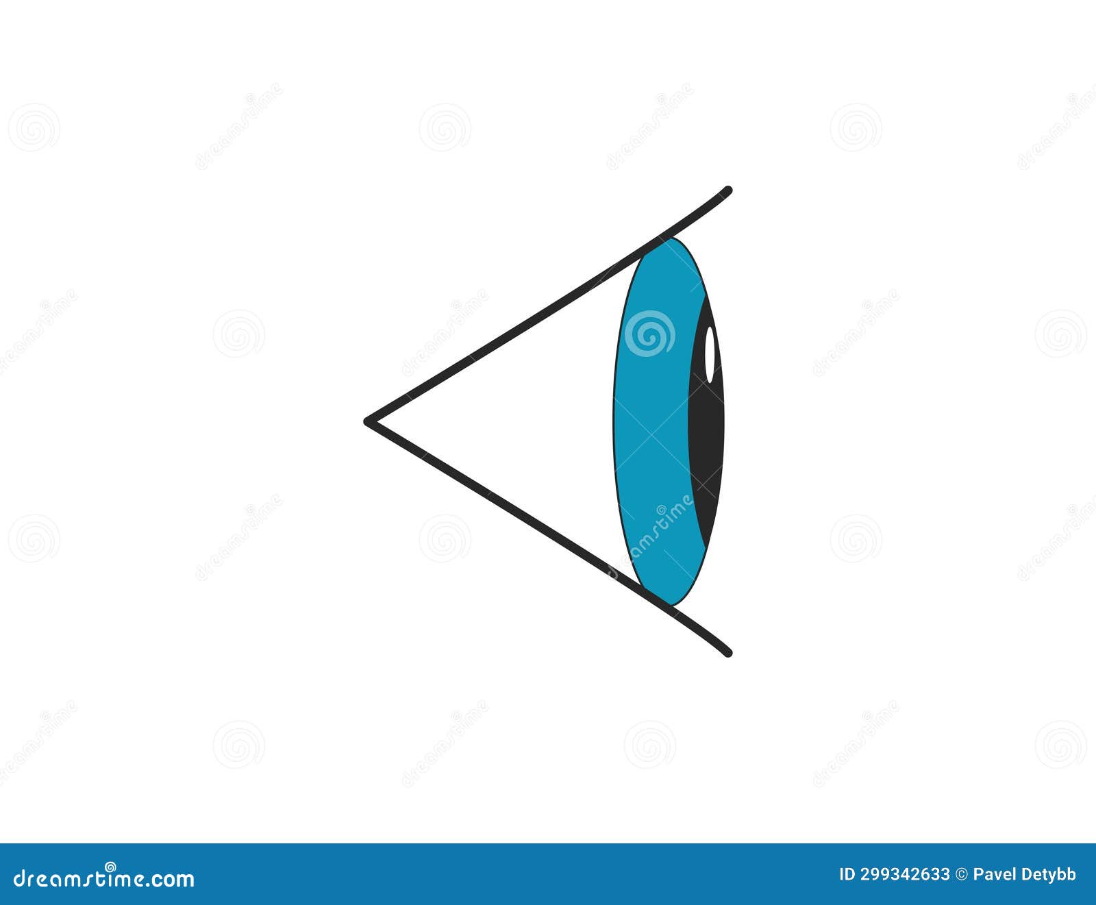 Eye Side, See, Vision Icon. Vector Illustration. Stock Illustration ...
