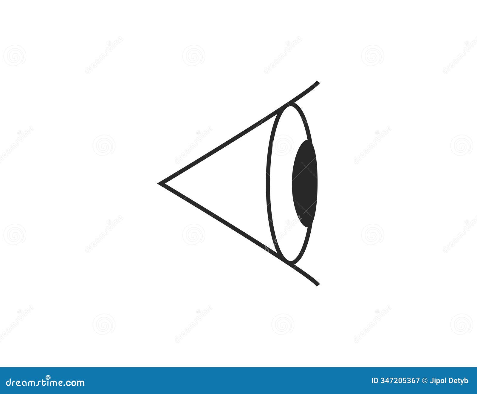 Eye Side, See, Vision Icon. Vector Illustration. Stock Illustration ...