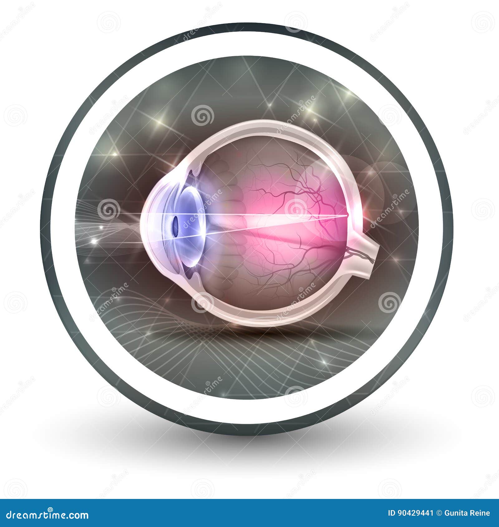 Cataracts Abstract Grey Background Cartoon Vector | CartoonDealer.com ...