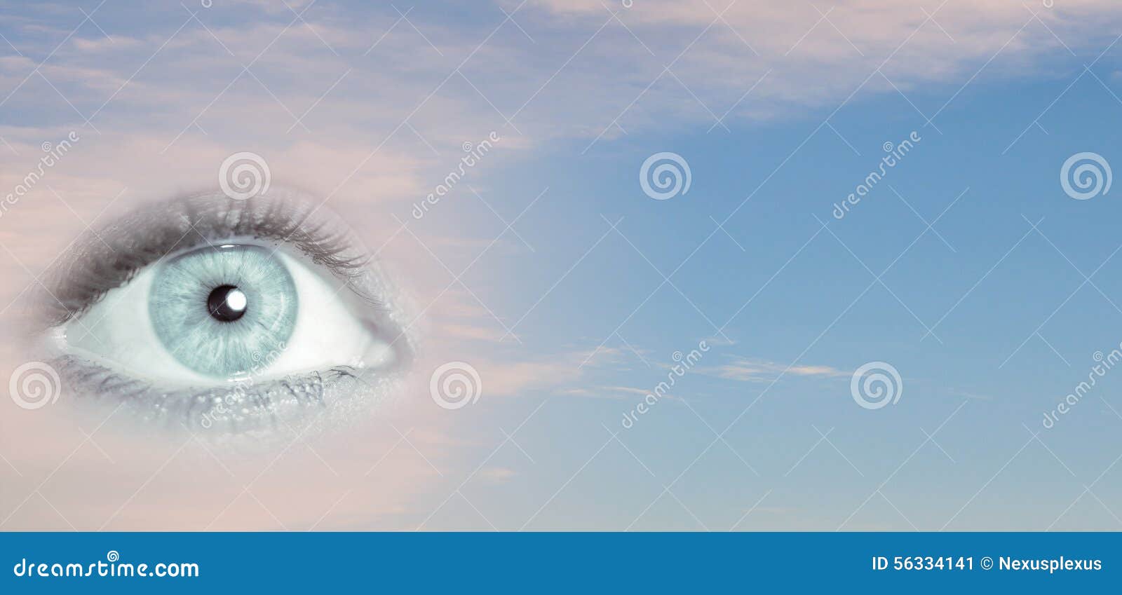 Eye in sky stock image. Image of cloud, heavens, girl - 56334141