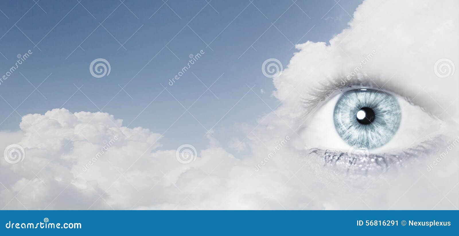 Eye of sky stock image. Image of mystery, summer, fashion - 56816291