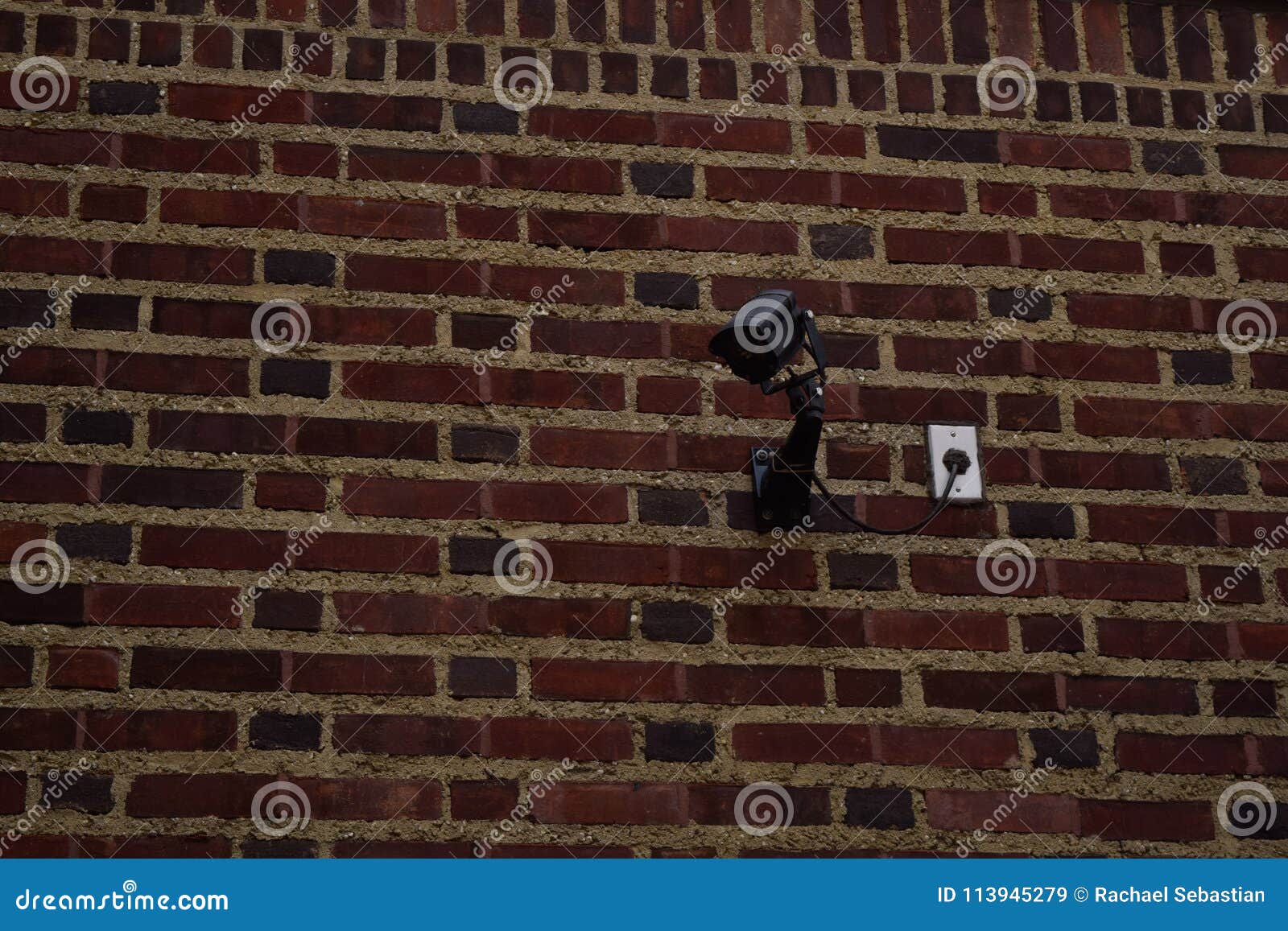 Eye in the Sky stock image. Image of camera, brick, wall - 113945279