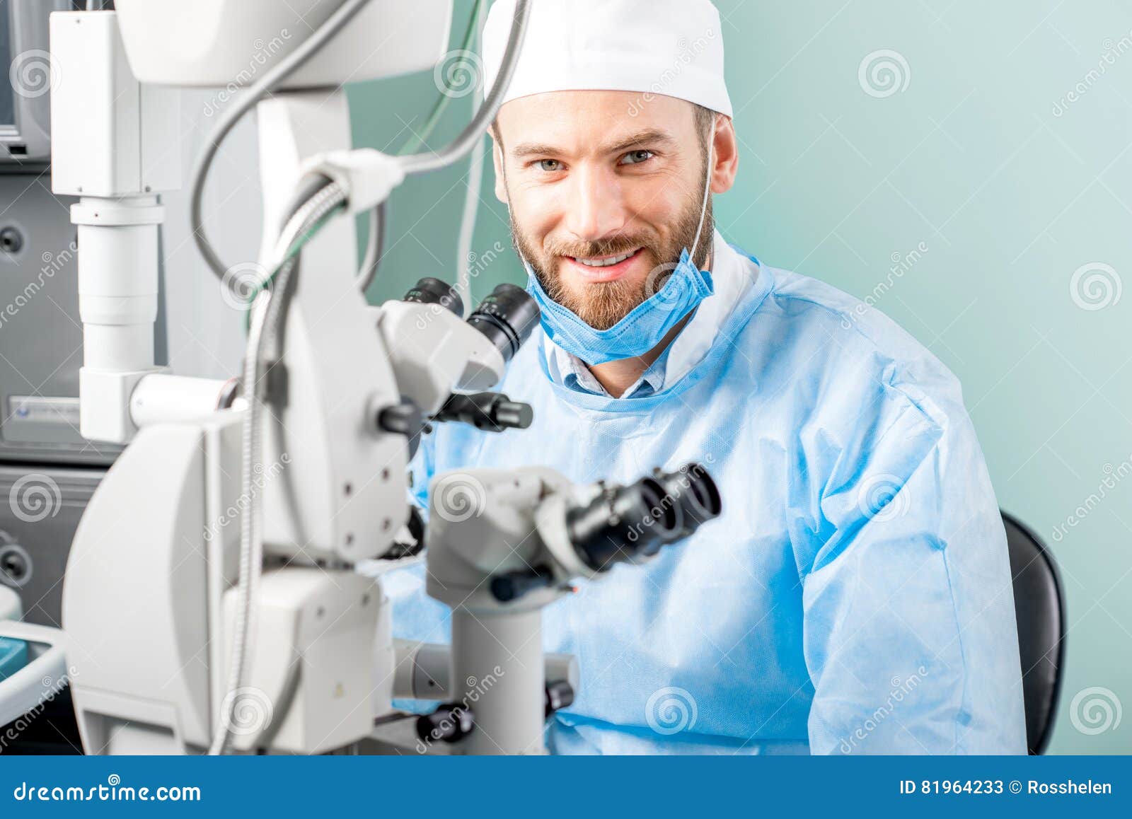 Eye surgeon portrait stock image. Image of eyes, treatment - 81964233