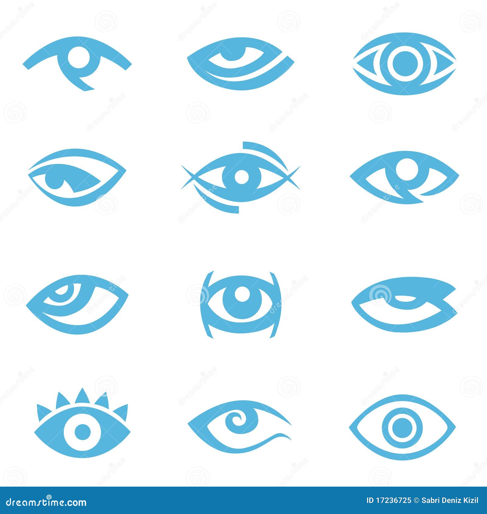 Eye symbol stock vector. Illustration of collection, shine - 17236725