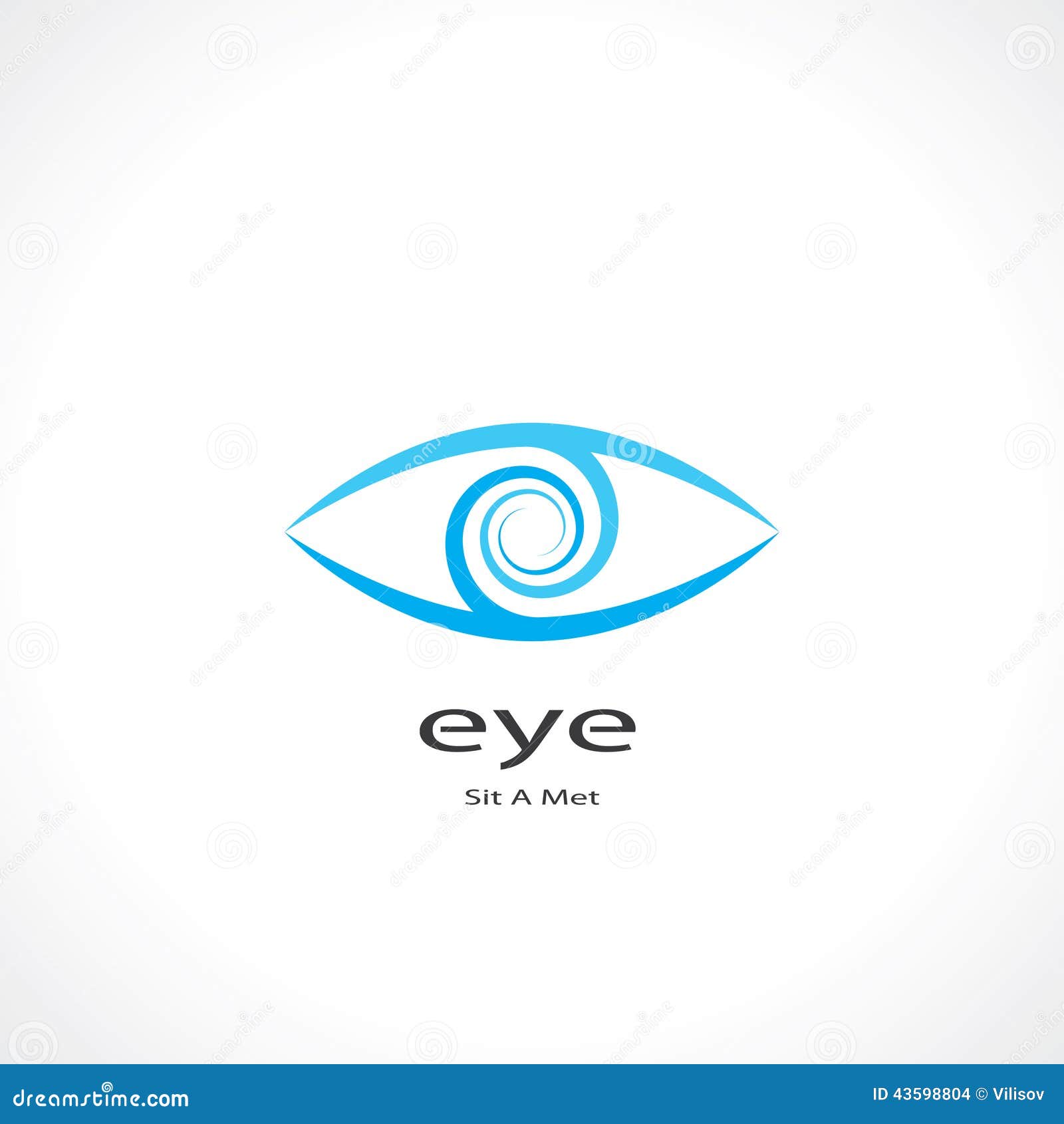 Eye symbol stock vector. Illustration of graphic, corporate - 43598804