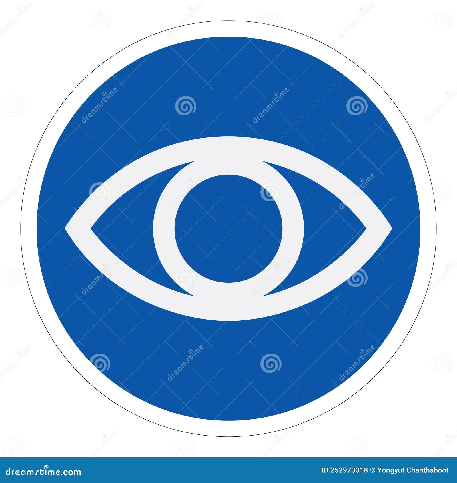 Eye Symbol Sign,Vector Illustration, Isolated on White Background Label ...