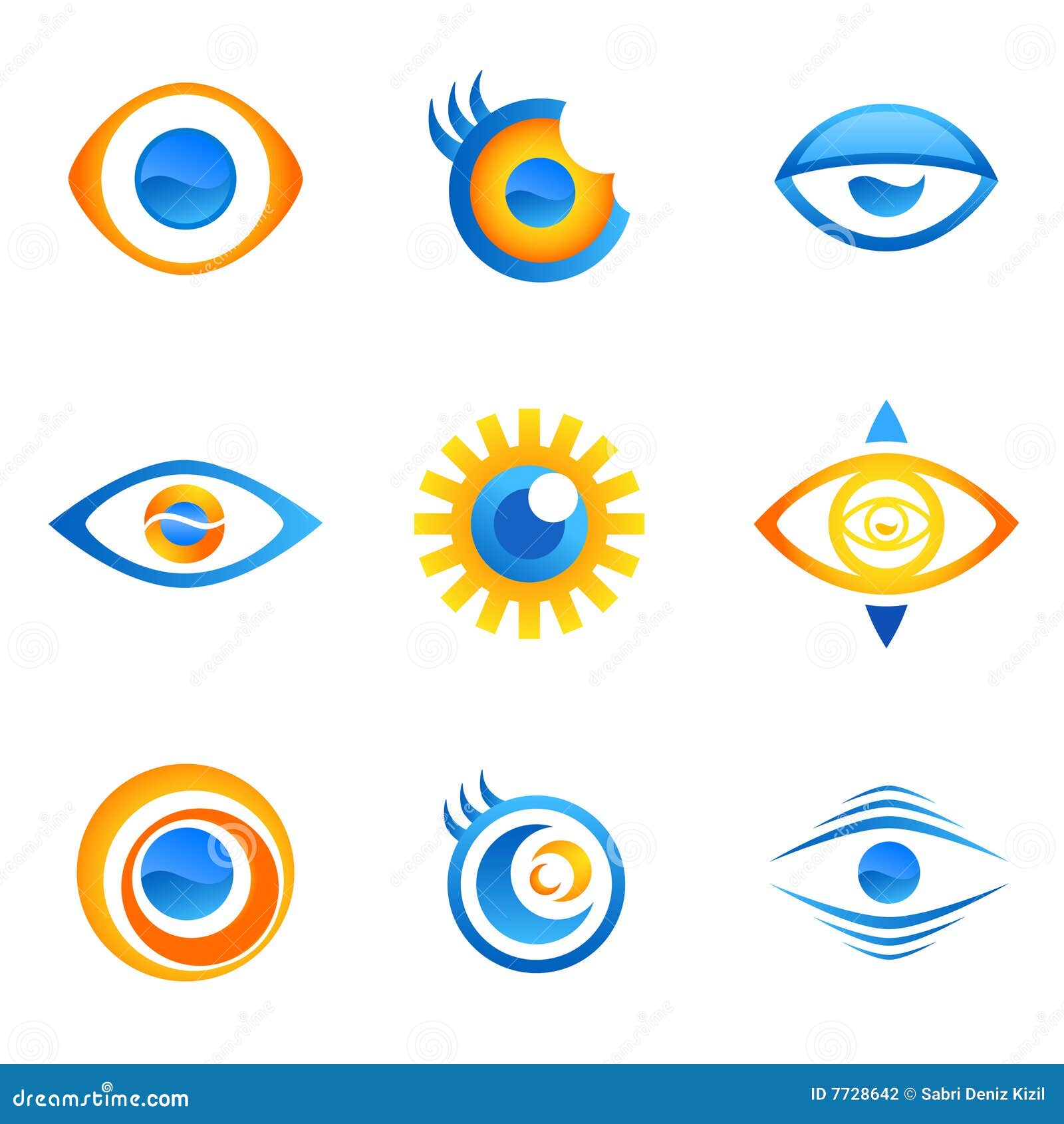 Eye symbol vector stock vector. Illustration of symbol - 7728642
