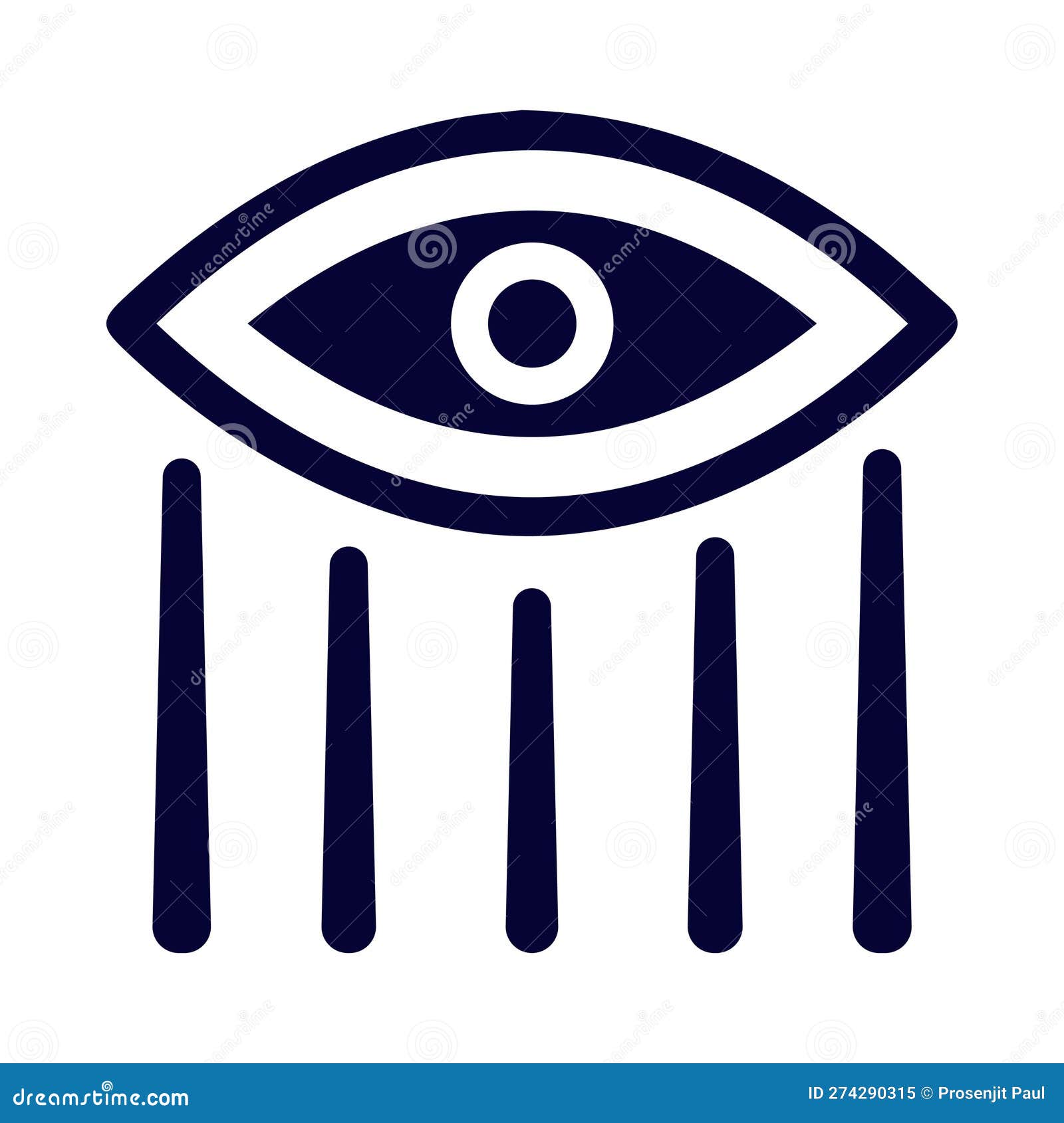 Eye, Tear, Eyeball, Eye Tear Icon Stock Vector - Illustration of guide ...