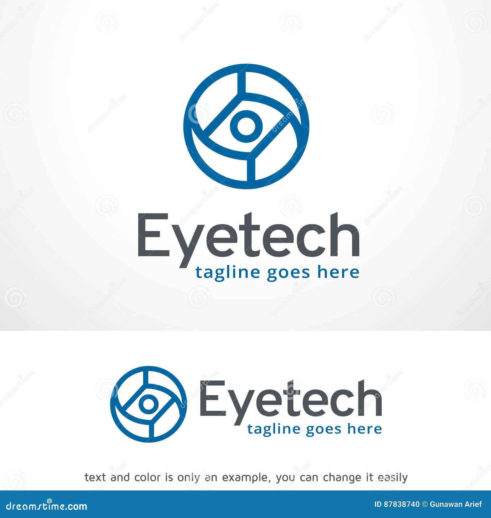 Eye Tech Logo Template Design Vector Stock Vector - Illustration of ...