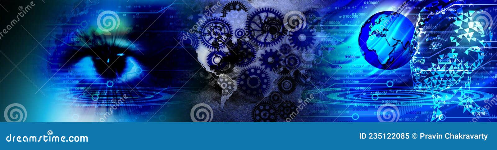 Eye on Technology Background. Eye of Information. Digital Vision Stock ...