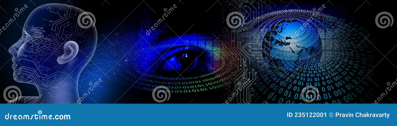 Eye on Technology Background. Eye of Information. Digital Vision. Iris ...