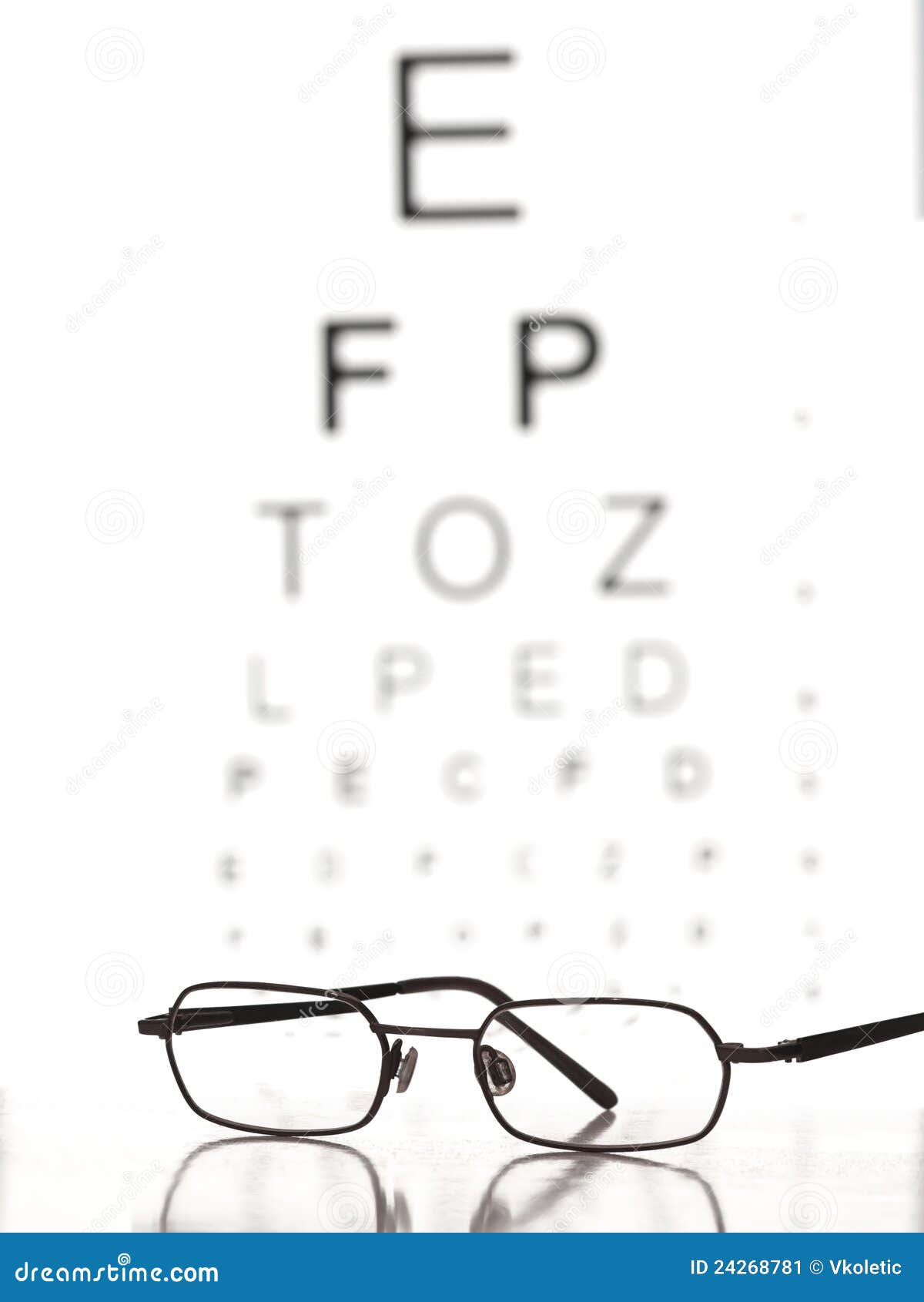 Eye test stock image. Image of ophthalmologic, distance - 24268781