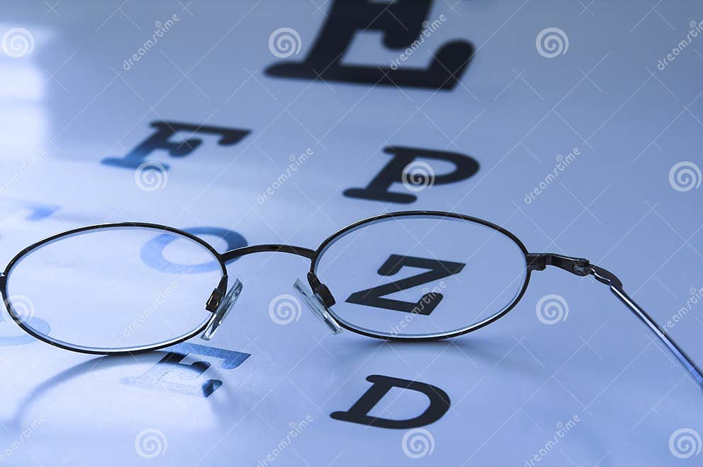 Eye test chart stock image. Image of letter, myopia, glasses - 797437
