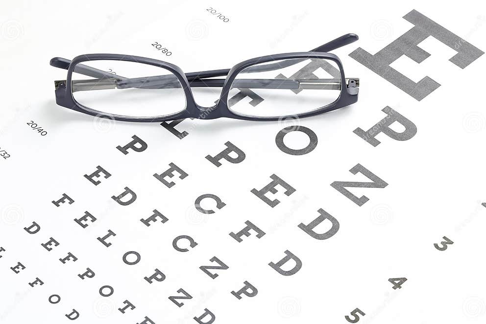 Eye test chart stock photo. Image of measure, nearsighted - 132661294