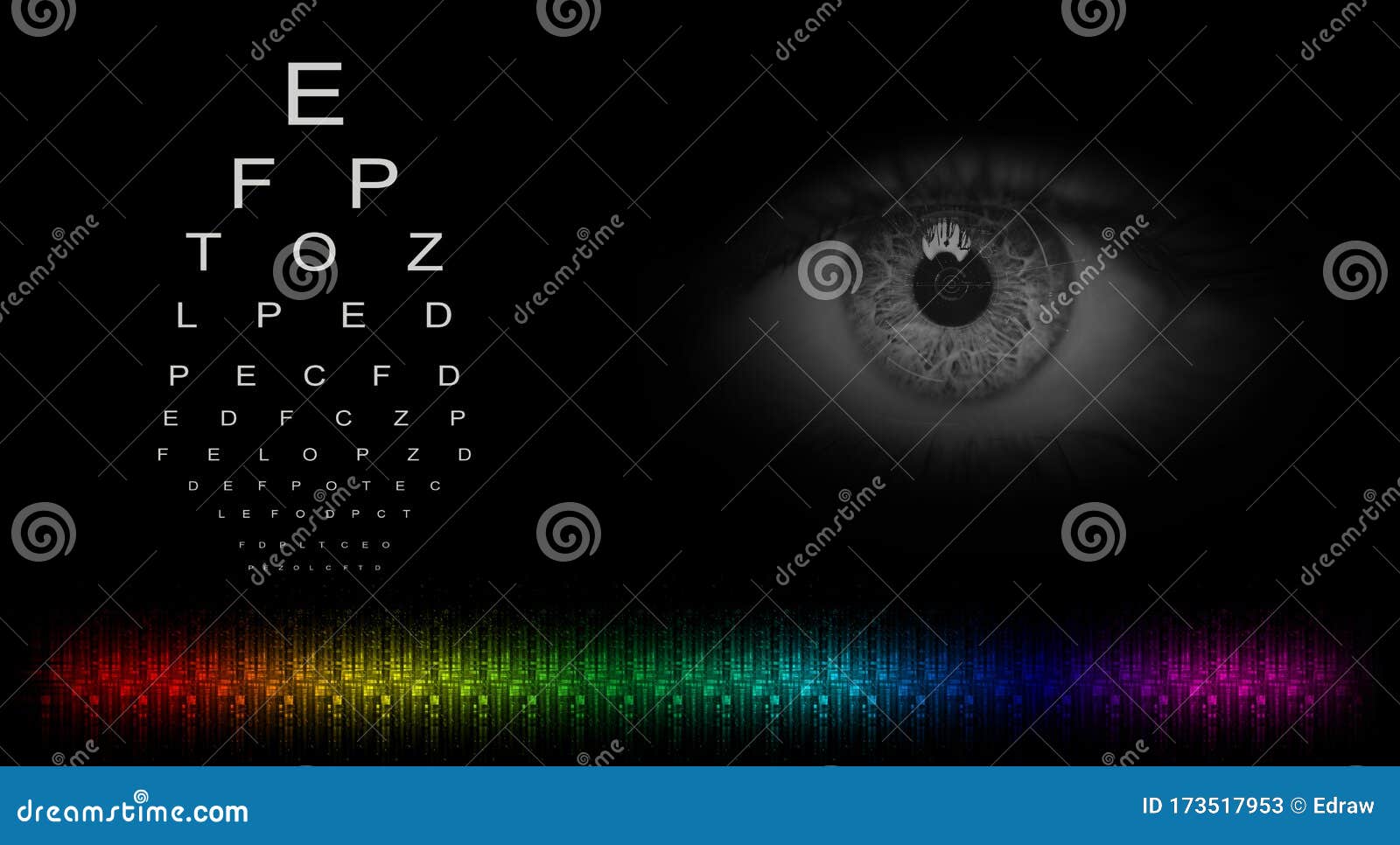 Eye test - conception stock image. Image of doctor, board - 173517953
