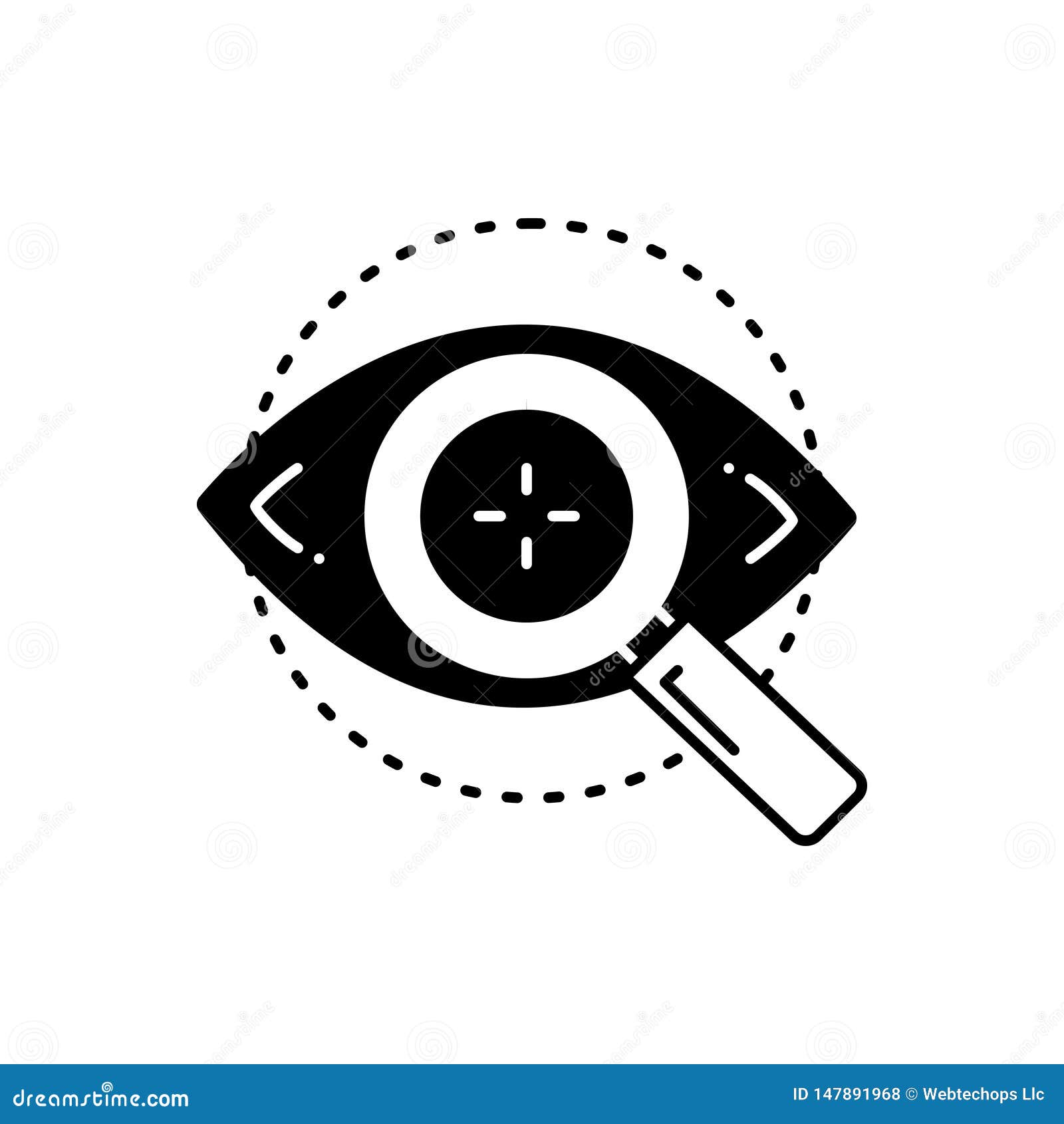 Black Solid Icon for Eye Test, Optometrist and Eyesight Stock Vector ...