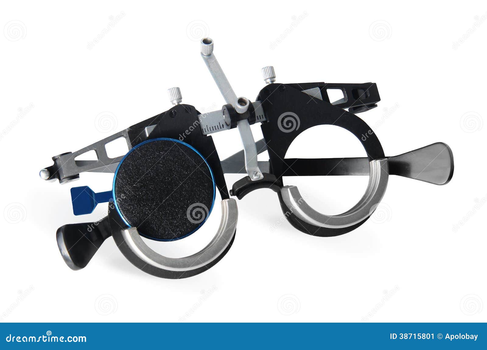 Eye Test Glasses Isolated on White Background Stock Image - Image of ...