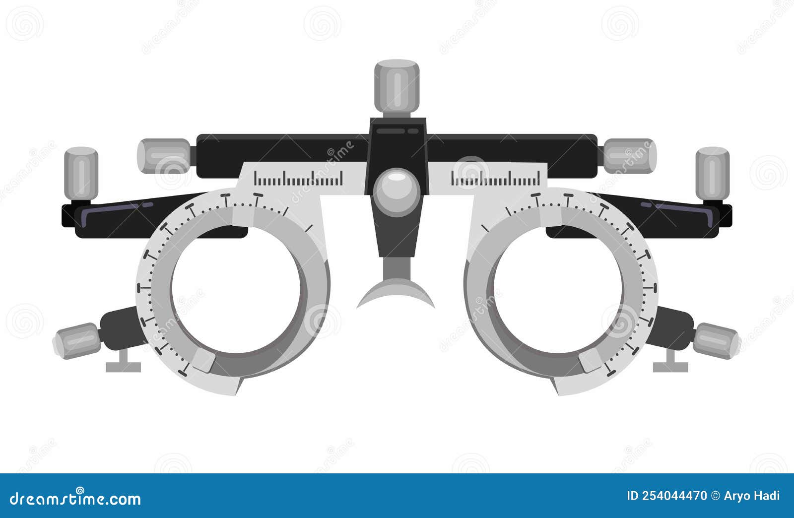 Eye Test Glasses. Lens Optical Trial Test Illustration Vector Stock ...