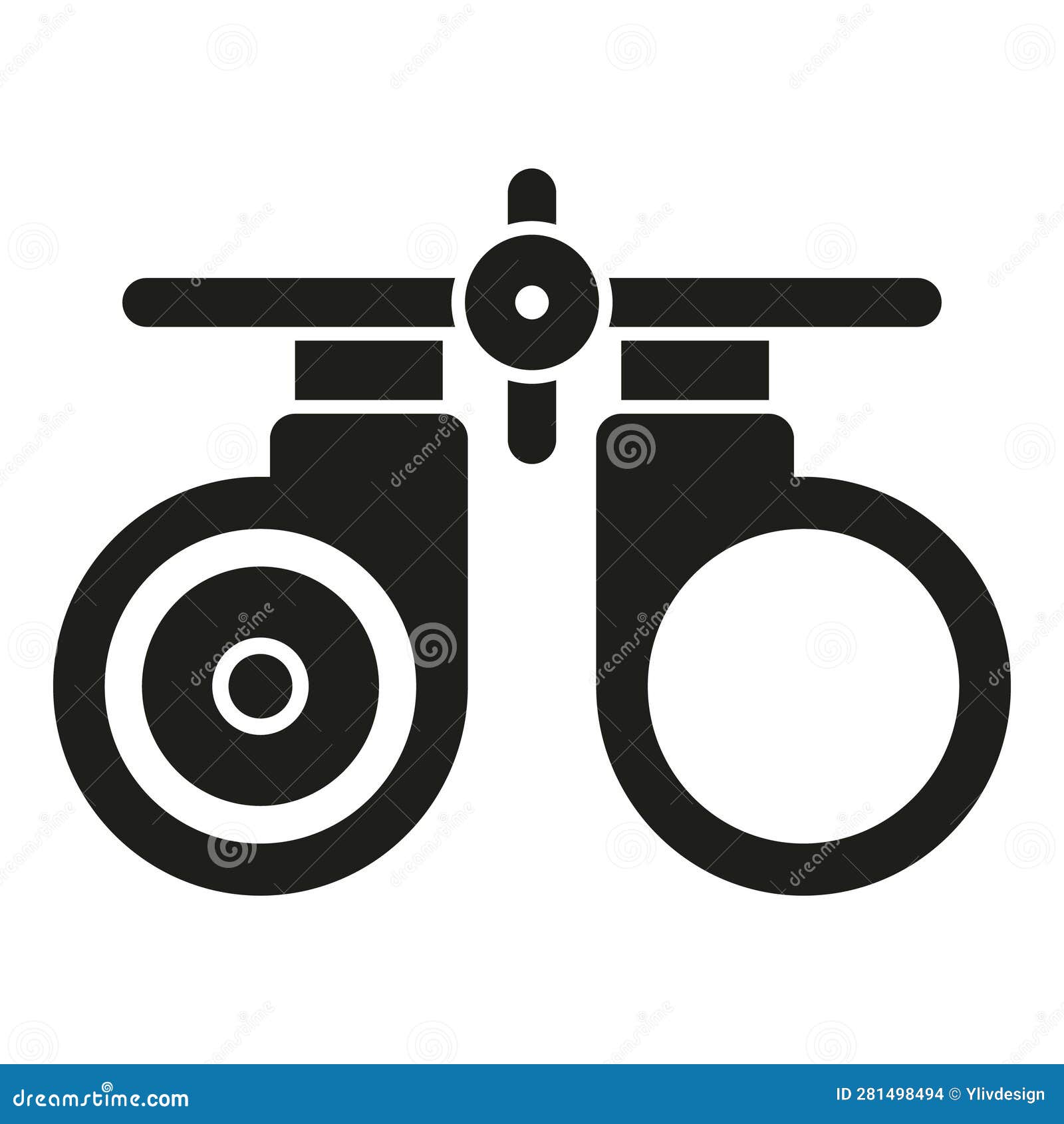 Eye Test Icon Simple Vector. Optical Clinic Stock Vector - Illustration ...